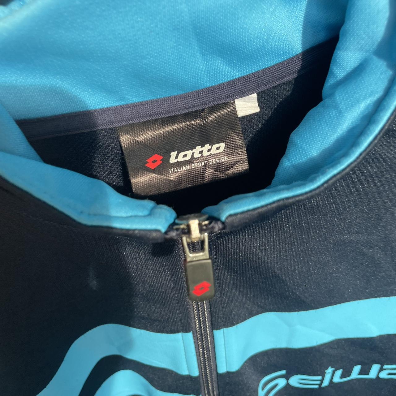 Navy and blue Selwada quarter zip jumper No size... | Depop