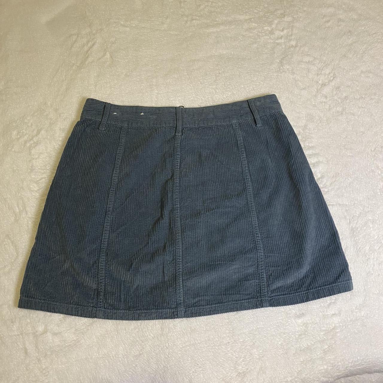 Blue velvet American eagle zip up skirt size 6 brand... - Depop