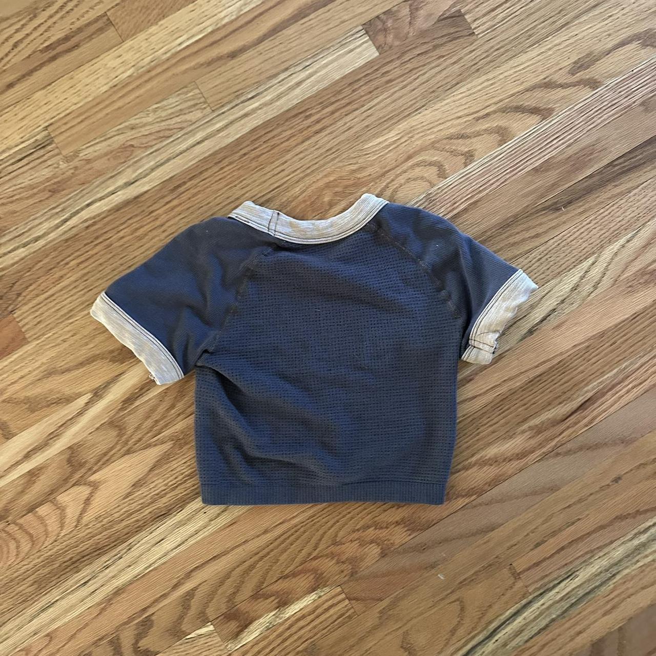 yellow and grey urban outfitters out from under top.... - Depop