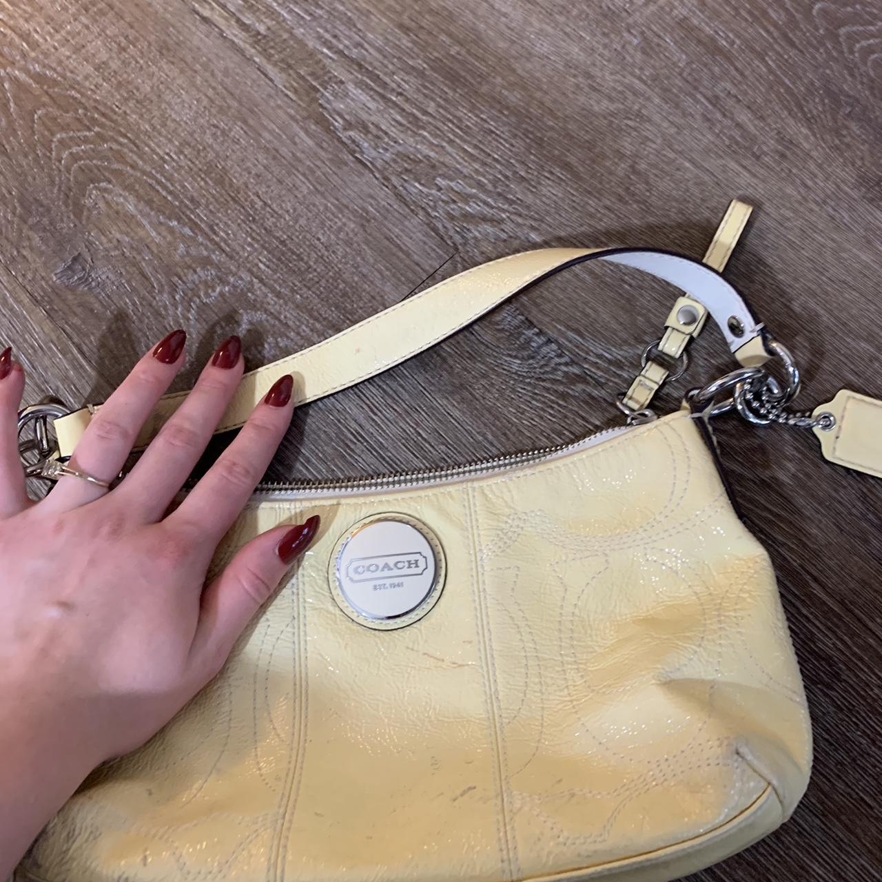 Vintage yellow coach bag Price is firm - Depop