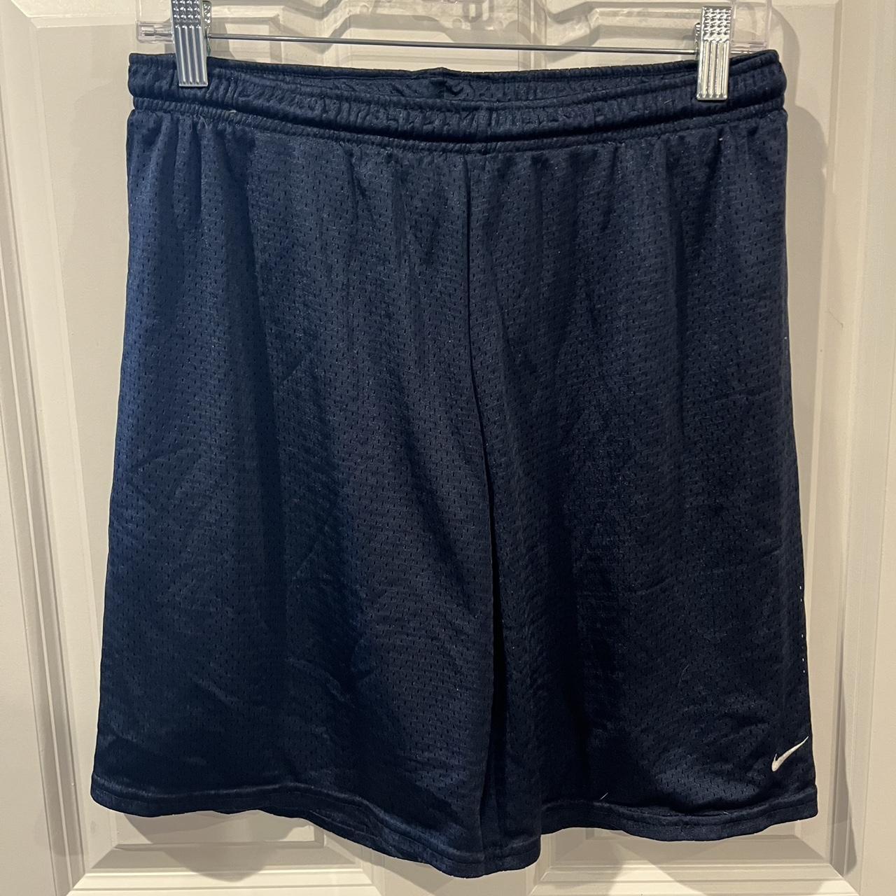 Nike Navy Blue Athletic Shorts Size Large Excellent... | Depop