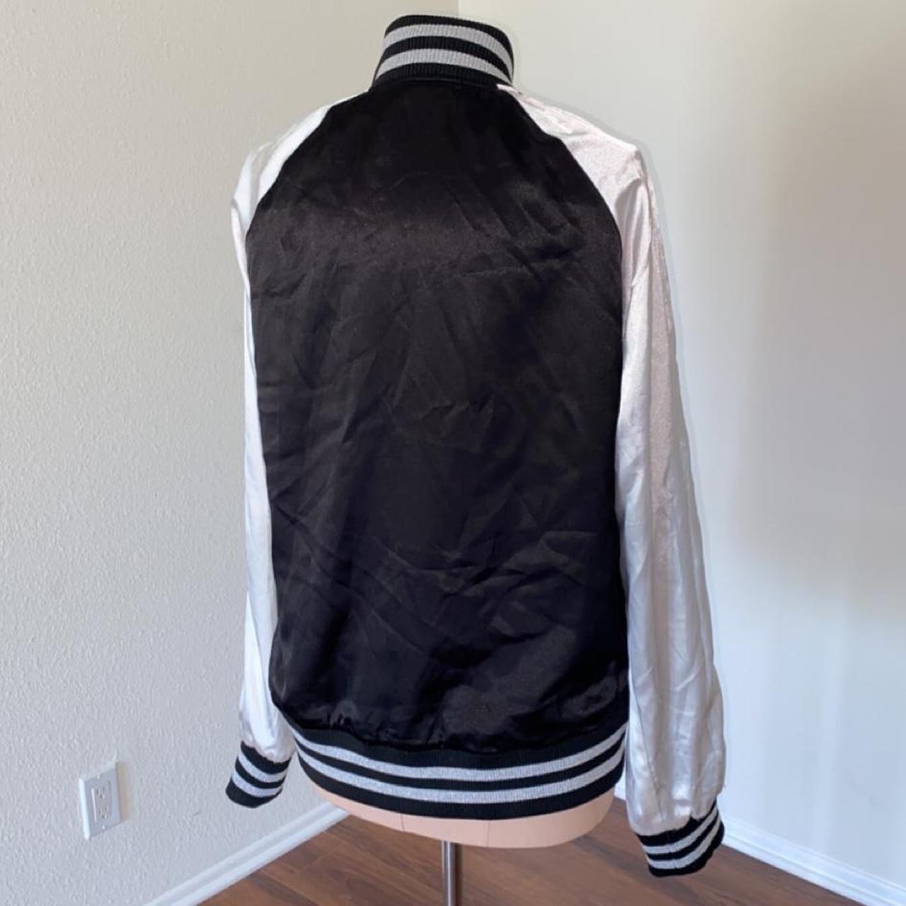 Super cool reversible varsity jacket (silk or... - Depop