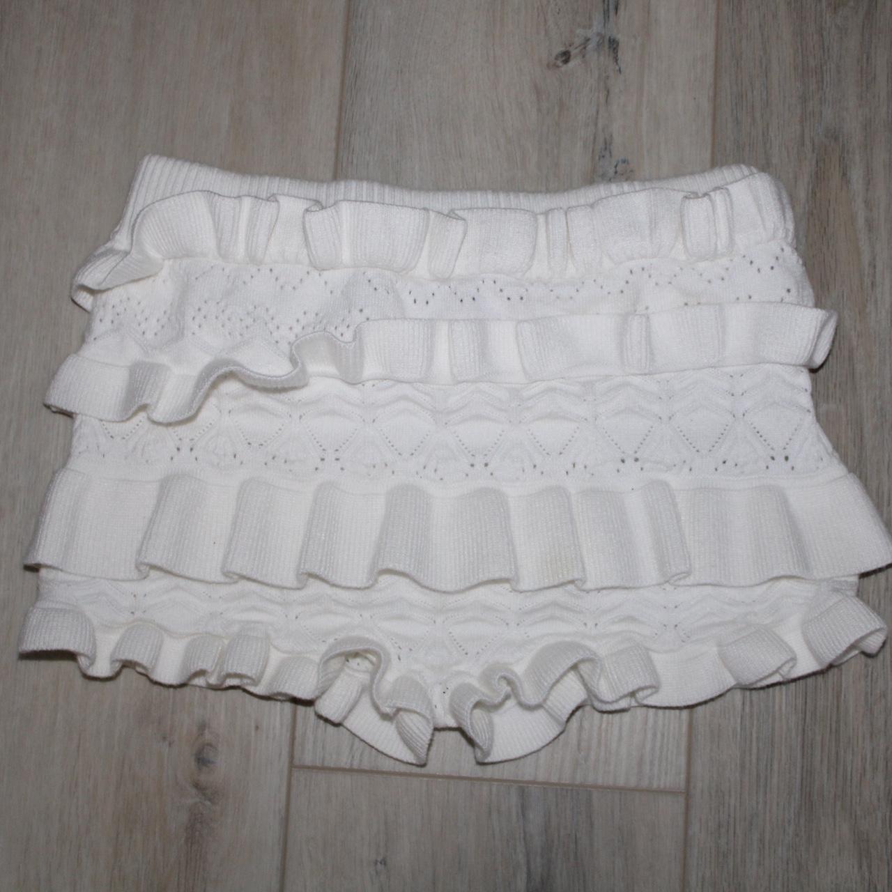 White ruffle shorts *NEVER WORN* | Depop