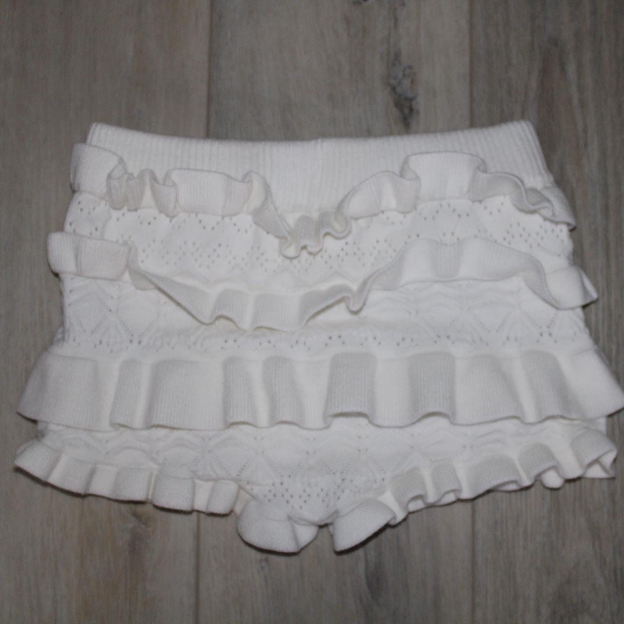 White ruffle shorts *NEVER WORN* | Depop