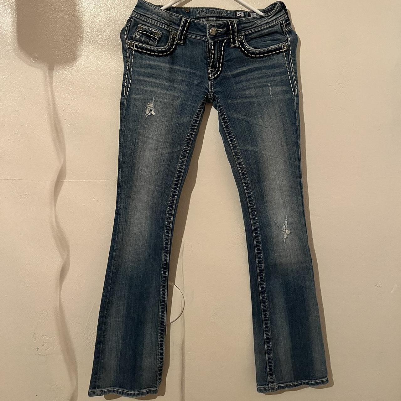 Vintage Miss Me Bootcut Flare Denim Jeans Y2K Early... - Depop