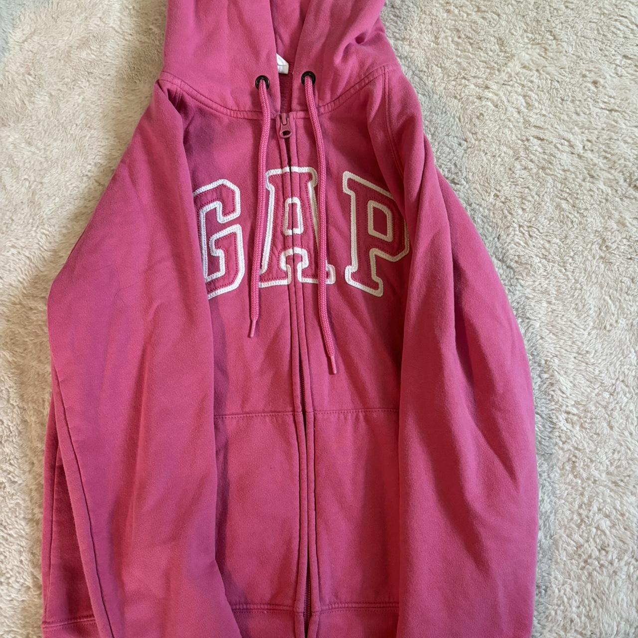 Vintage Hot Pink Gap Hoodie Size Medium In Perfect Depop