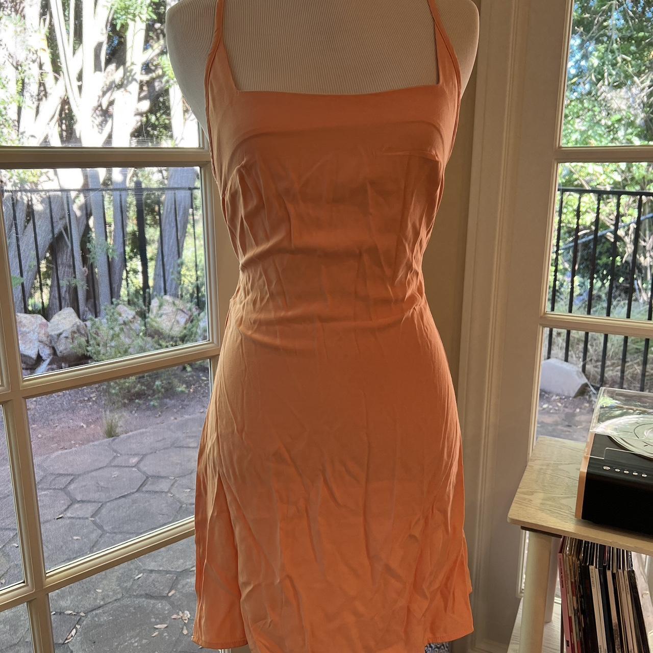 Coral orange Shein mini dress! - Depop