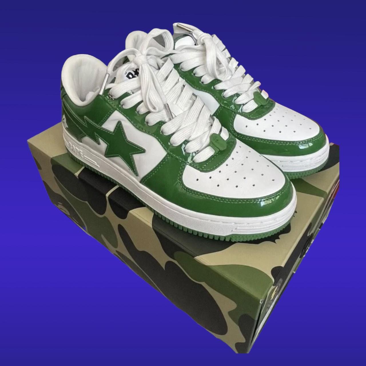 Patent leather bapestas No flaws excellent used... - Depop