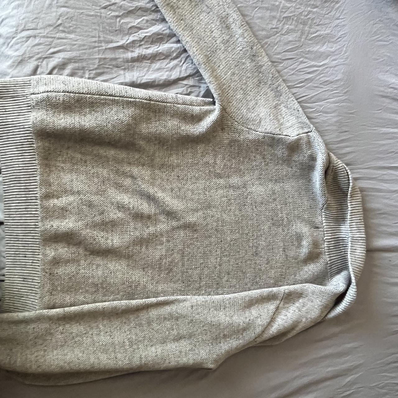 large thick grey goodfellow cardigan - message for... - Depop