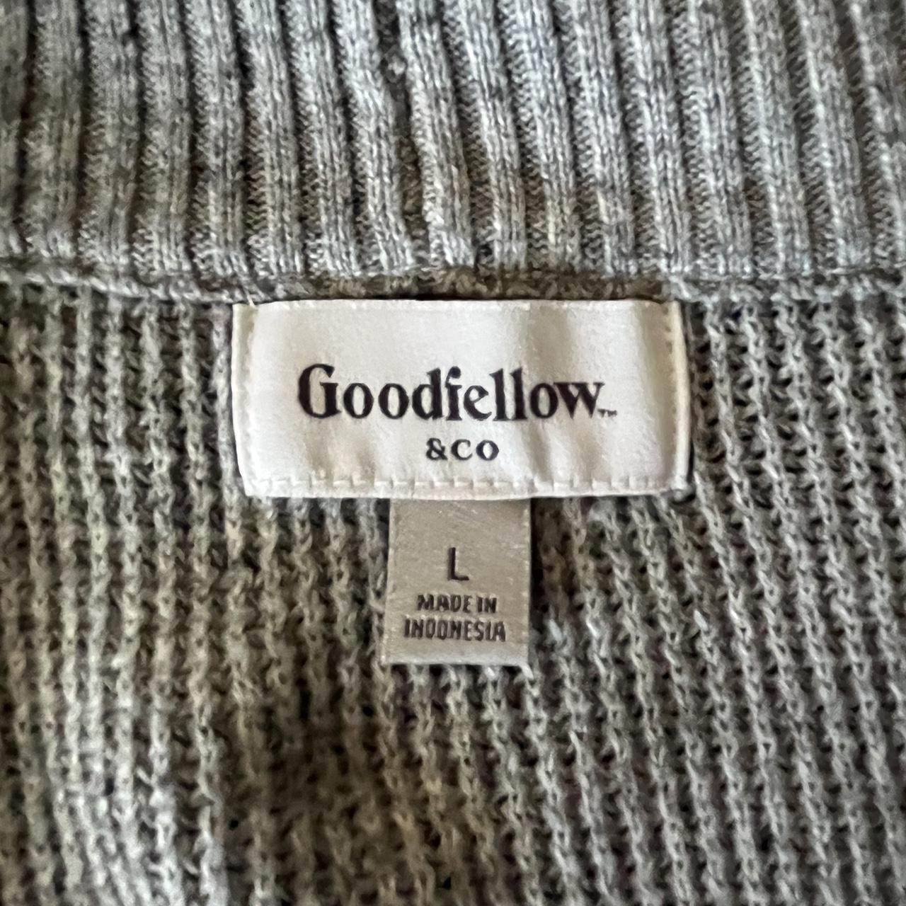 large thick grey goodfellow cardigan - message for... - Depop