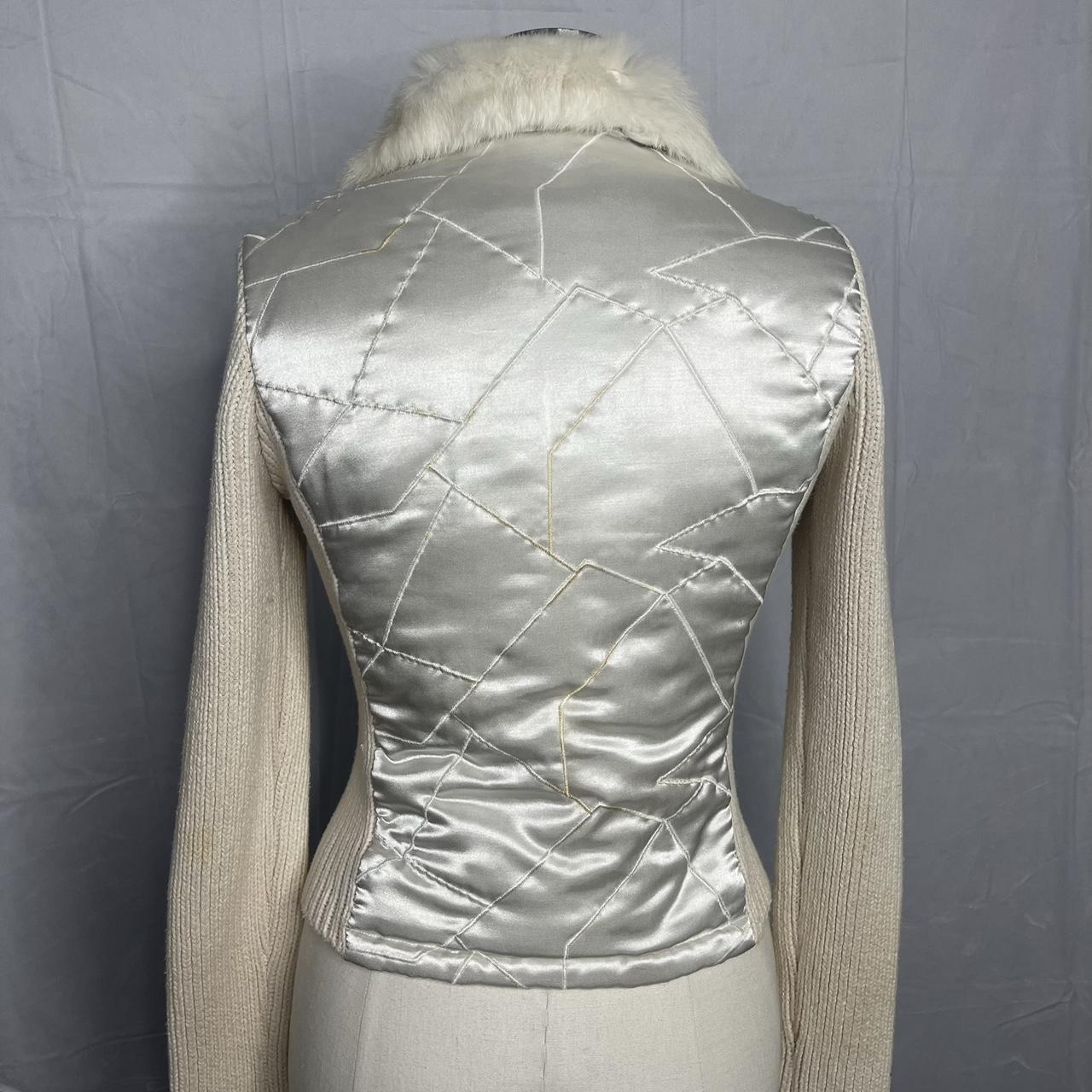 Bebe Women's White Jacket | Depop