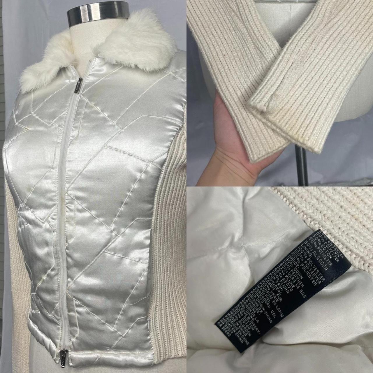 Bebe Women's White Jacket | Depop