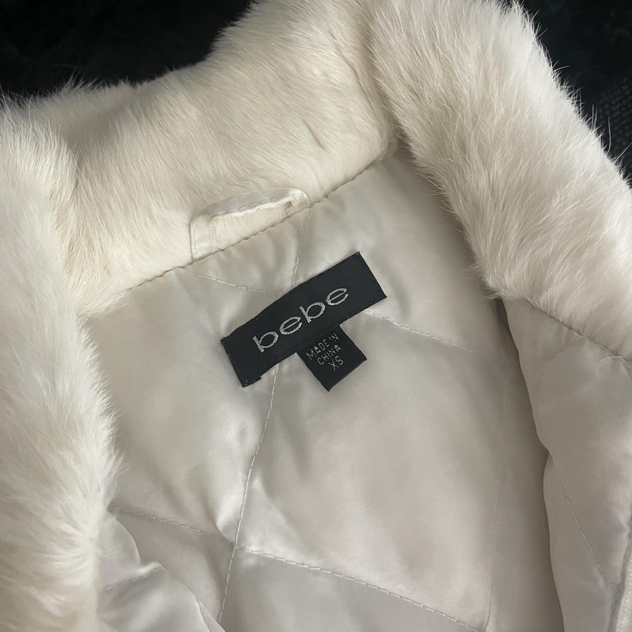 Bebe Women's White Jacket | Depop