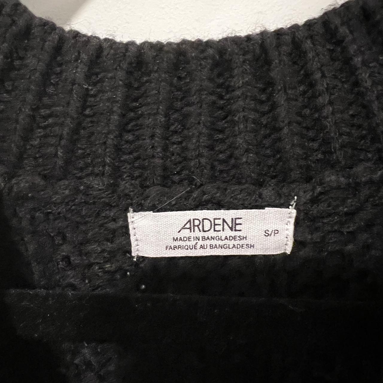 ARDENE Black & White Knit Sweater Oversized... - Depop