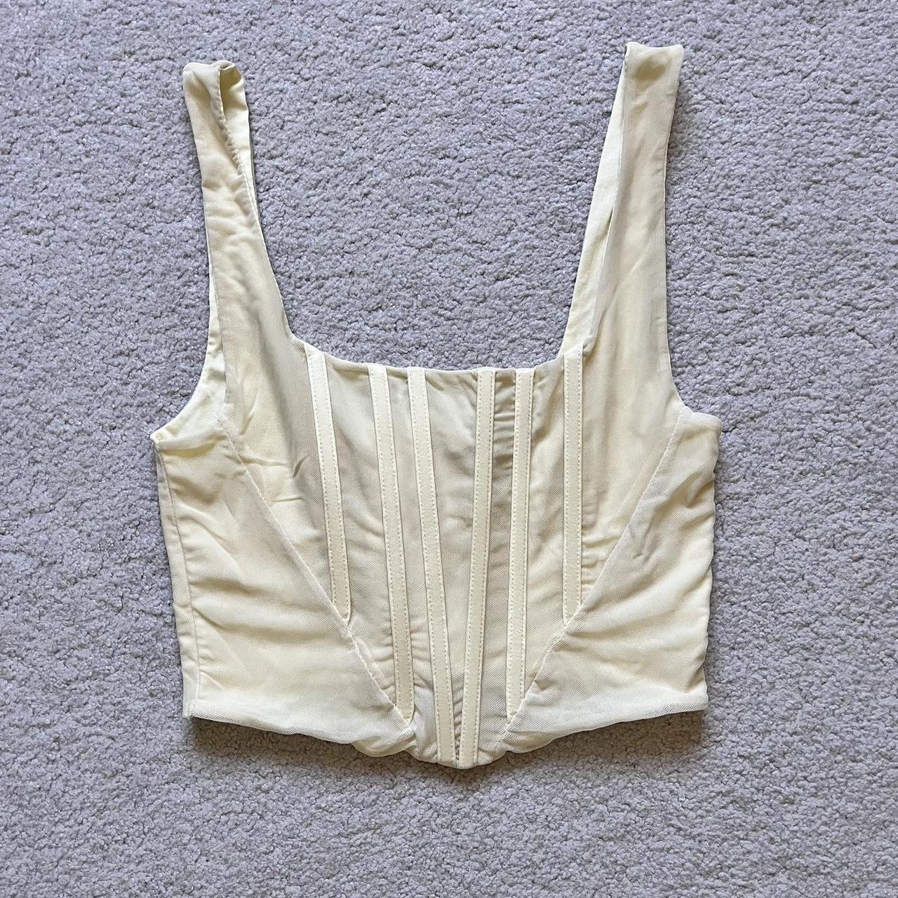 Cream colored corset top! size M - Depop