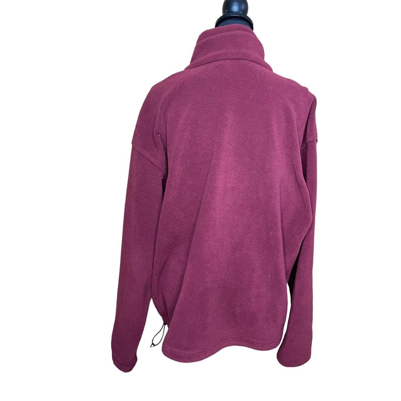 Columbia Fleece Red in color Long sleeve Full zip... - Depop