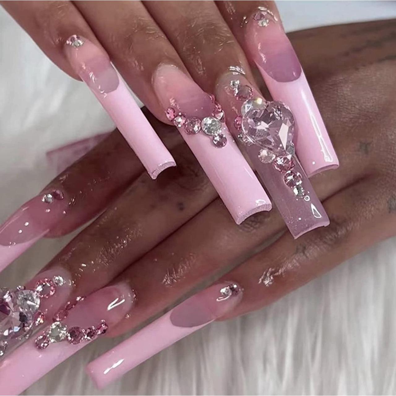 You will get 24 pieces acrylic press on nails with... - Depop