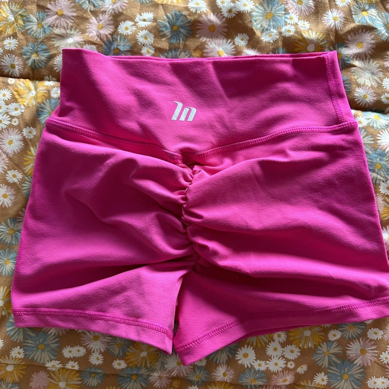 Muscle Nation Pink Booty Shorts Scrunch Bumb Size Depop