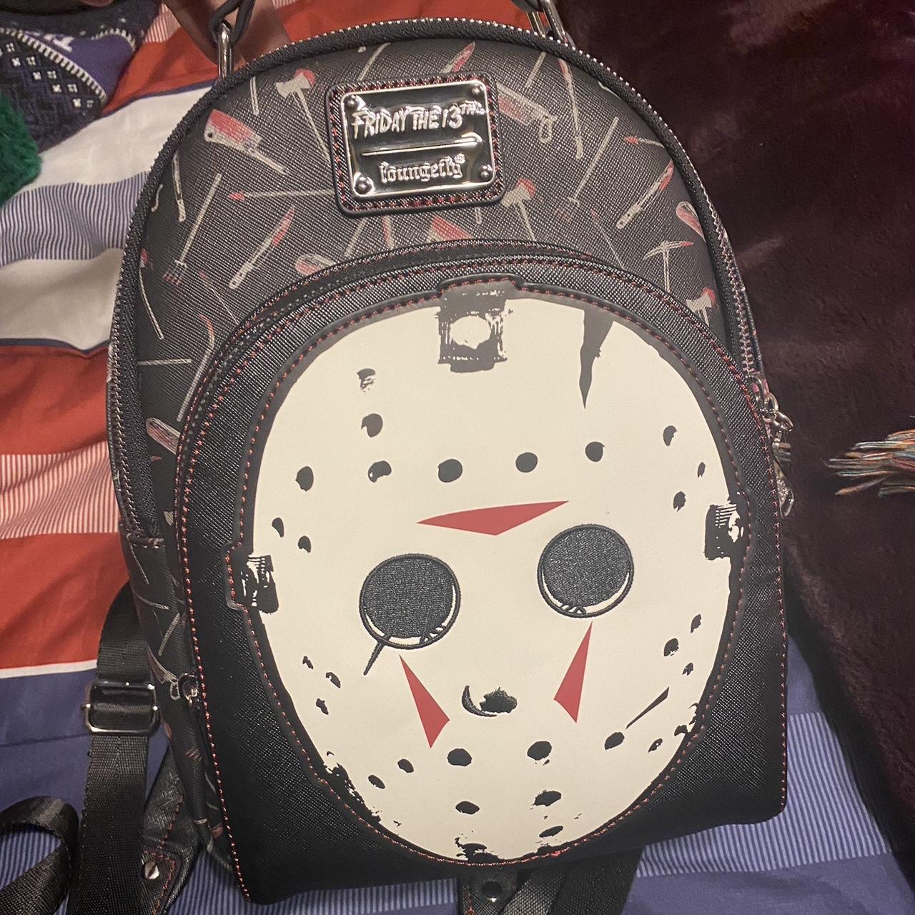JASON VOORHEES FRIDAY THE 13TH LOUNGEFLY BACKPACK 2... - Depop