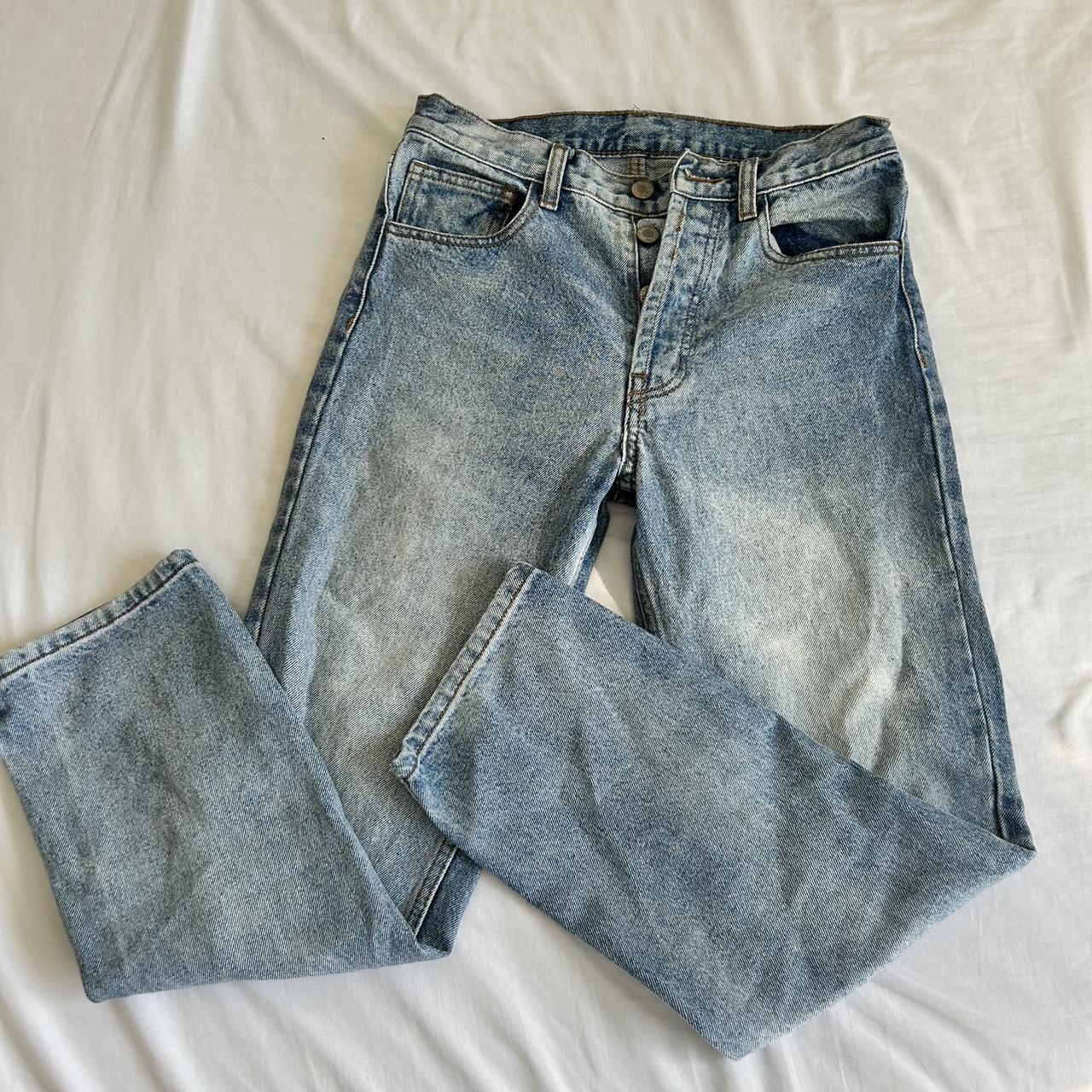Brandy Melville mom jeans Multiple buttons... - Depop