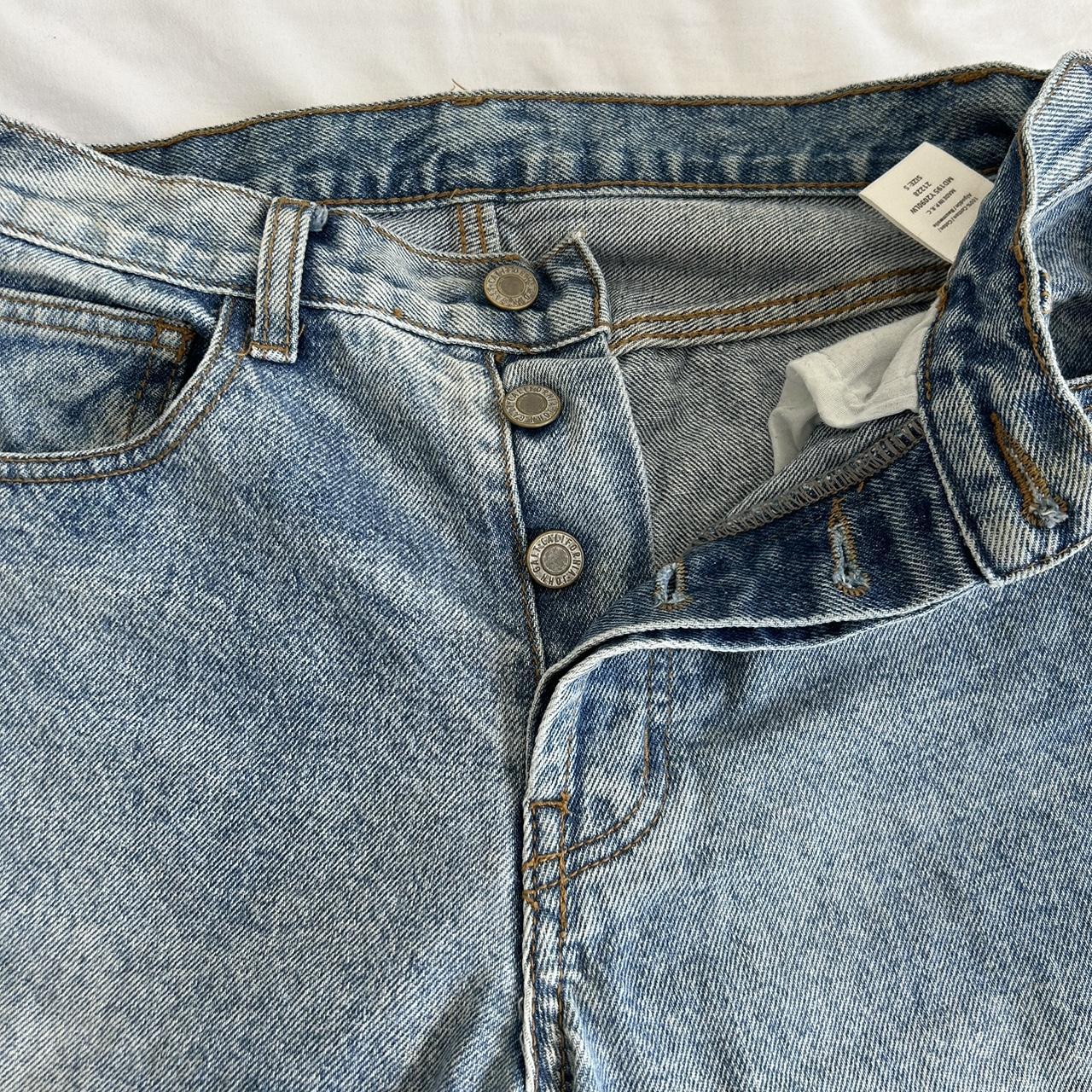 Brandy Melville mom jeans Multiple buttons... - Depop