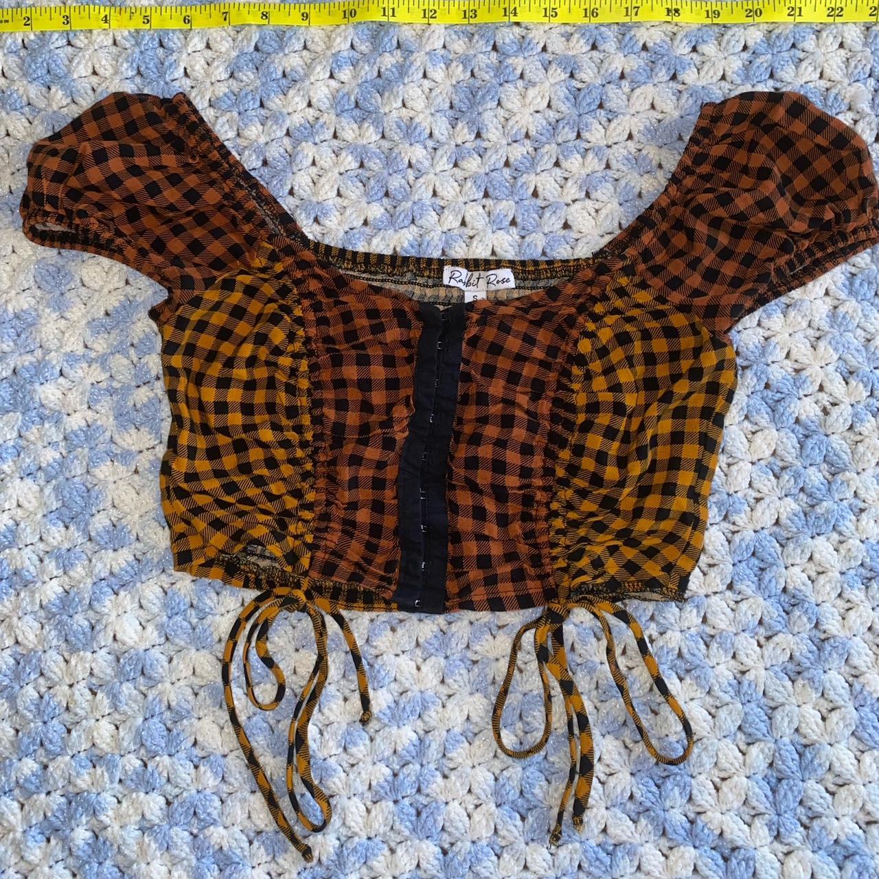 Super super cute checkered crop top. The brand is... - Depop