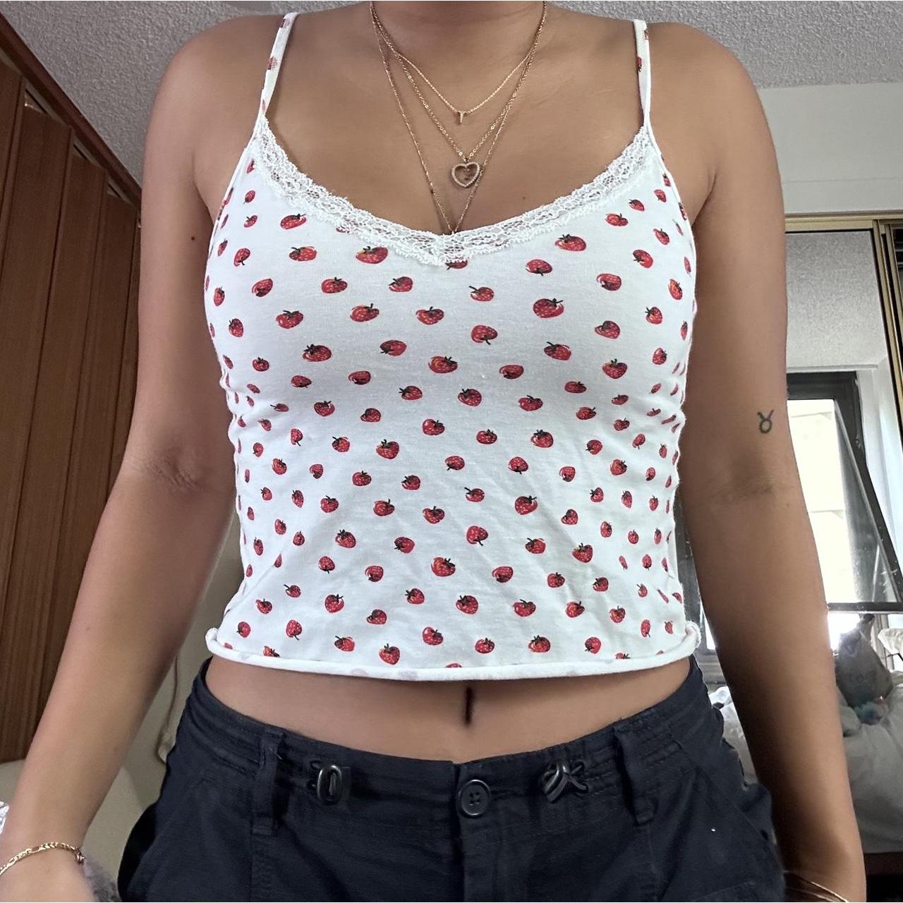 super cute brandy tank worn once - Depop