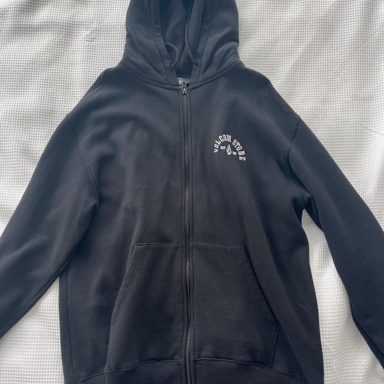 VOLCOM STORE zip up hoodie for sale worn a fe... - Depop