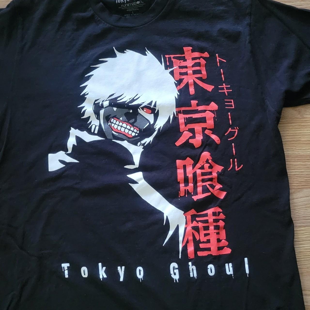 LARGE Cotton Tokyo Ghoul Tee Shirt * Sh/w 6.5" *... - Depop