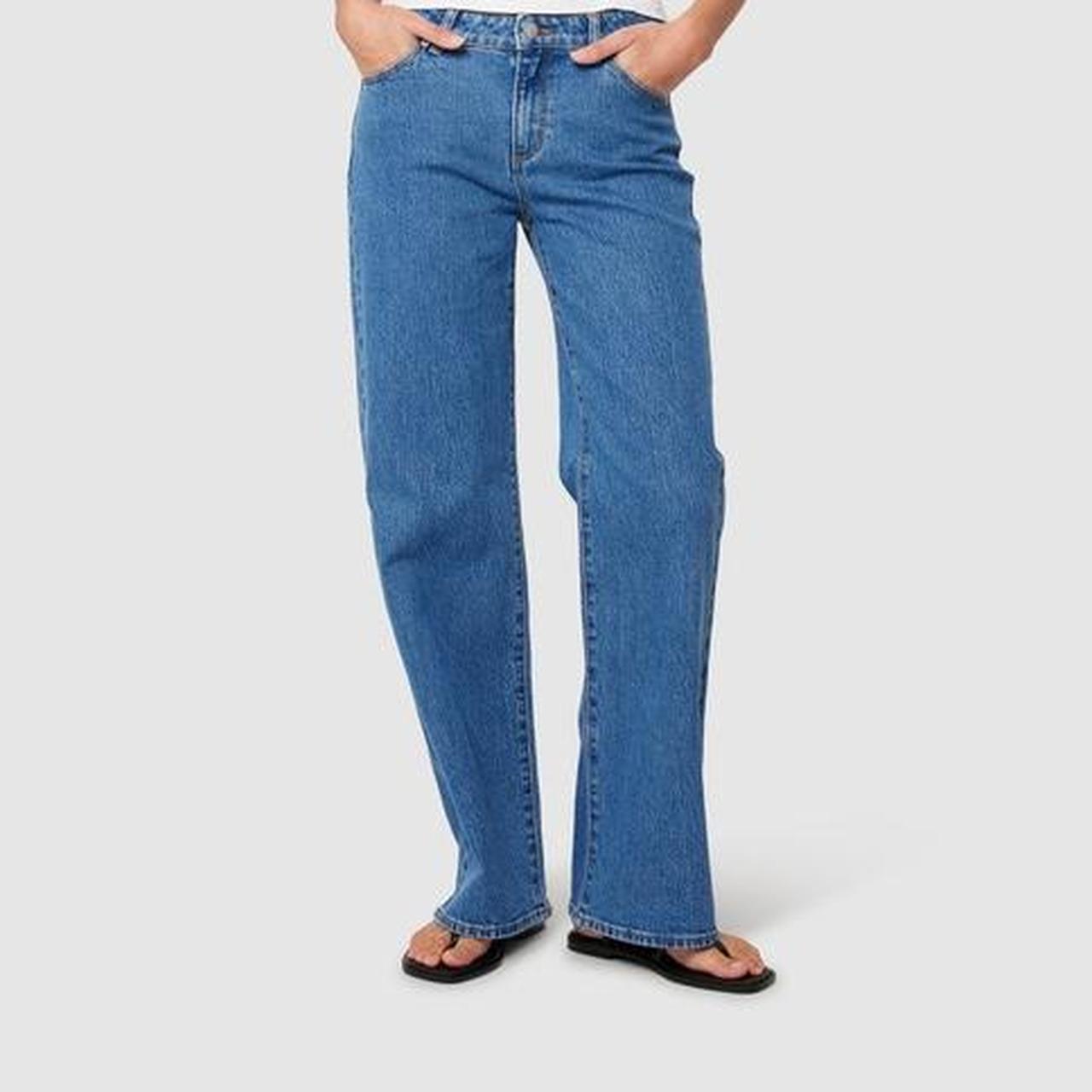 Rollas Heidi High Rise Loose Straight Jean in... | Depop