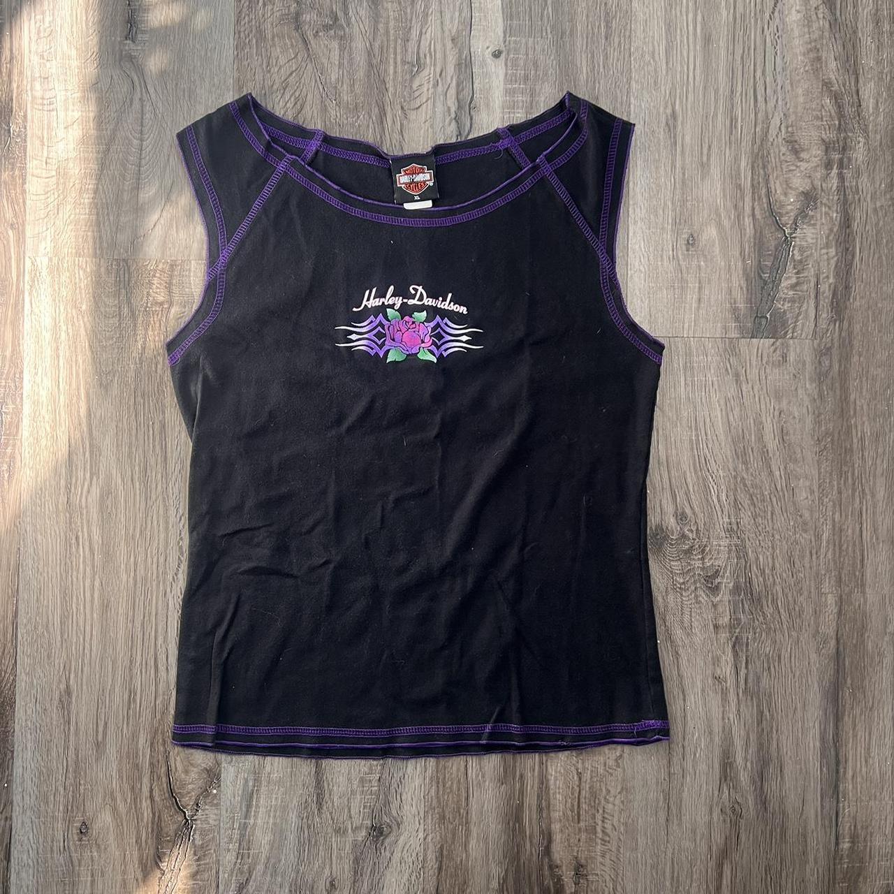 Grunge Gothic Harley Davidson Tank -Bought from a... | Depop