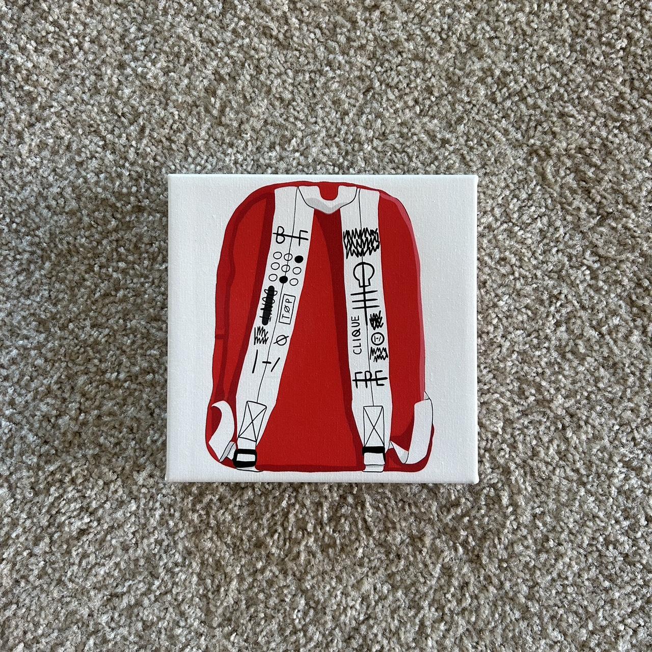 Twenty One Pilots hand painted backpack Blurryface... - Depop