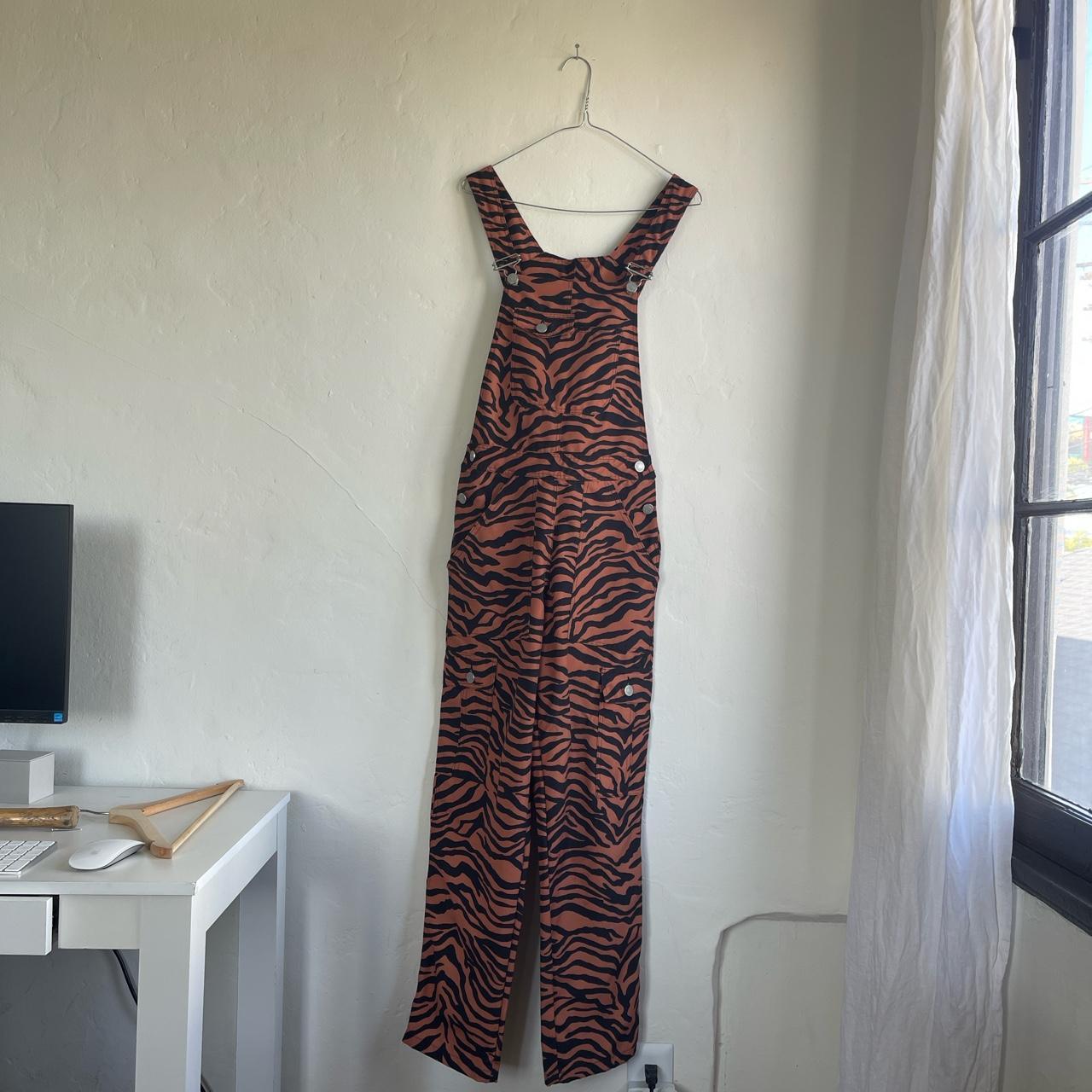 Ashley Williams Zebra print overalls - Depop