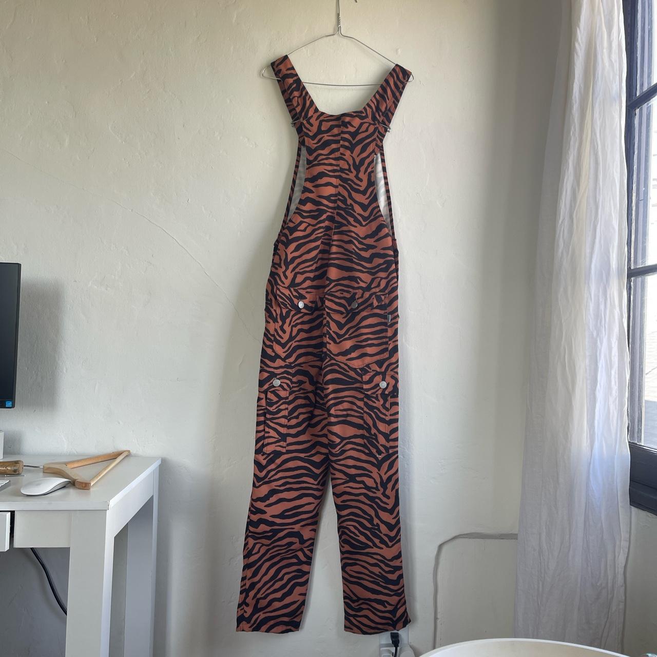 Ashley Williams Zebra print overalls - Depop