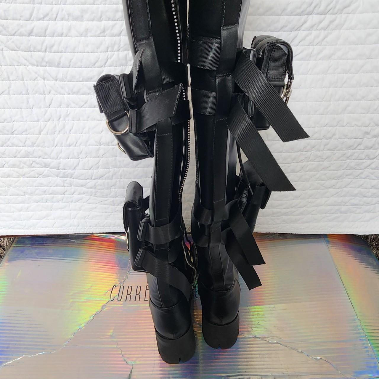 Dolls Kill Women's Black Boots | Depop