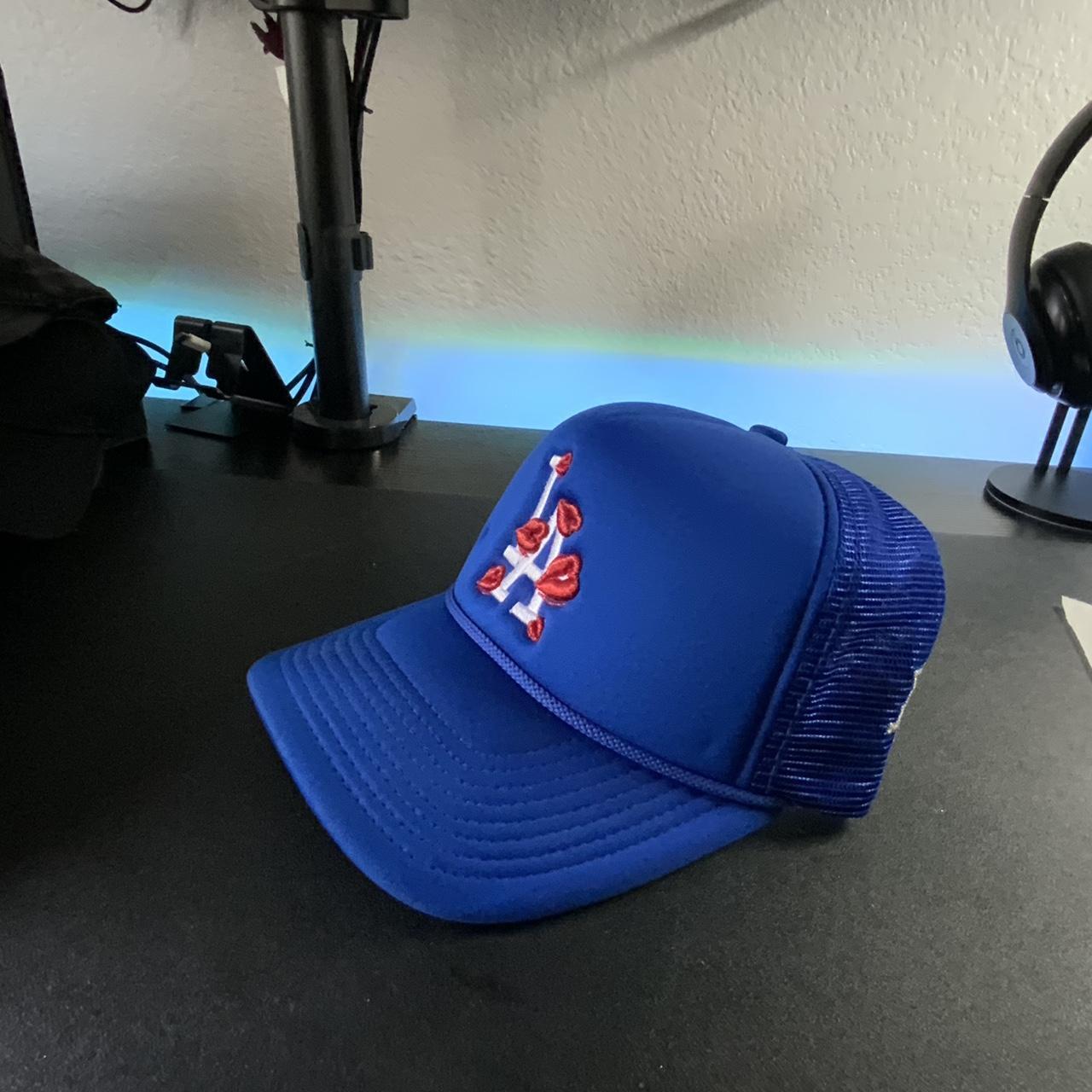 LA ROPA HAT- blue LA DODGERS SNAPBACK FOAM TRUCKER HAT - Depop