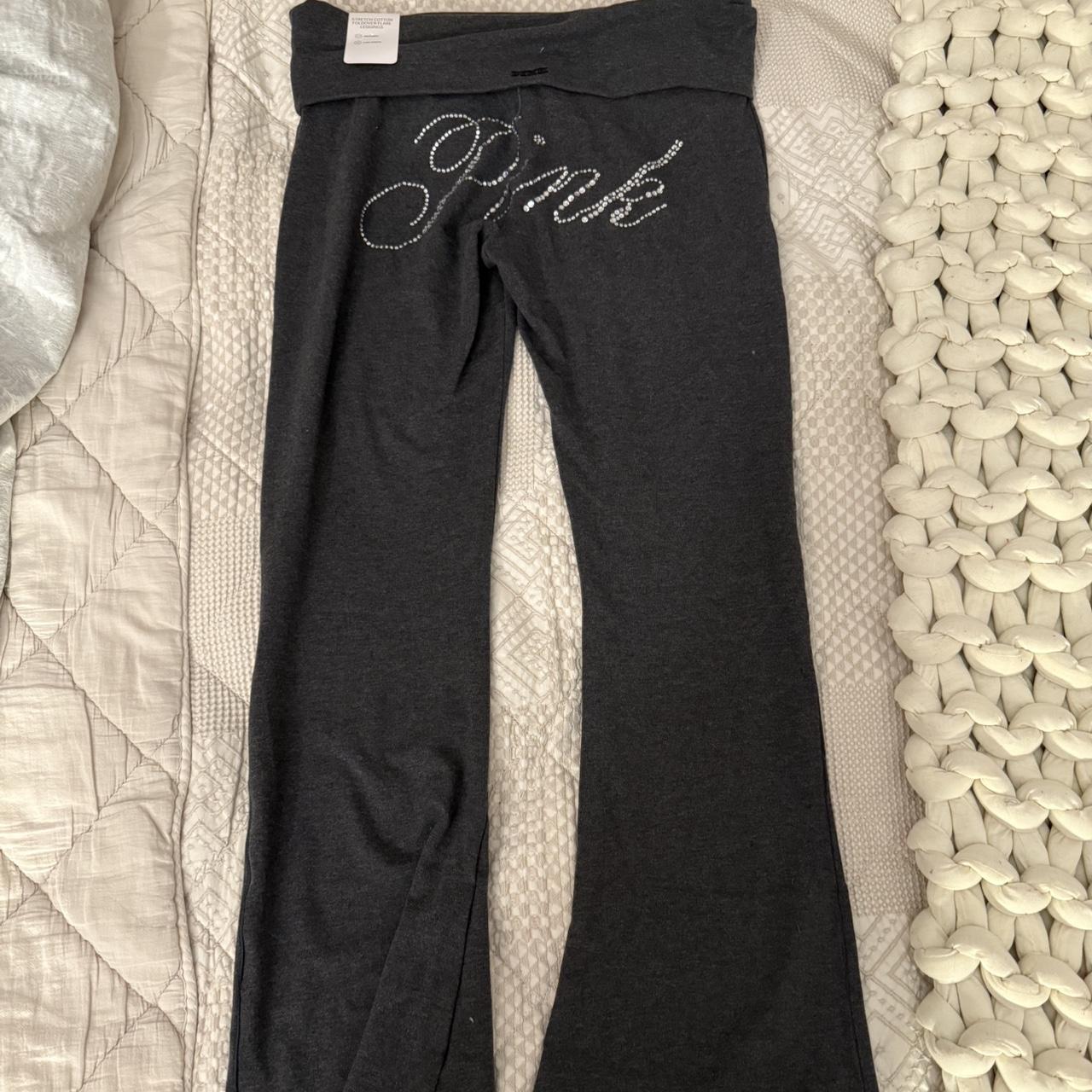 BRAND NEW VICTORIAS SECRET PINK BLING FLARE... | Depop