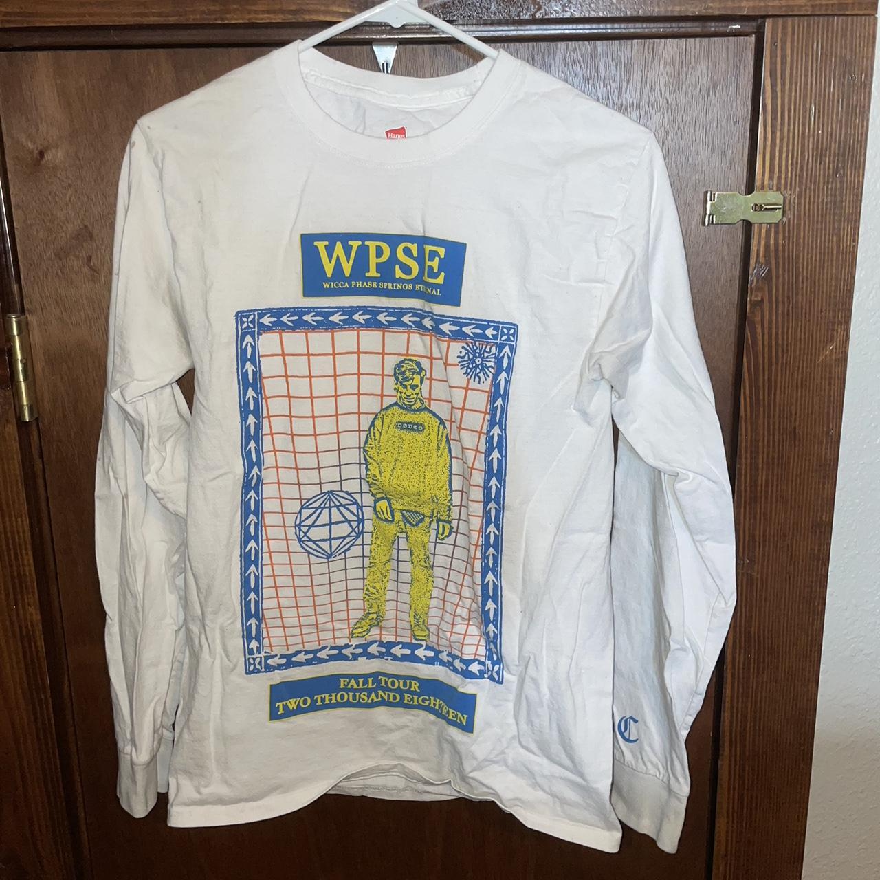 WPSE / GBC 2018 tour long sleeve. Size small. Stained. - Depop
