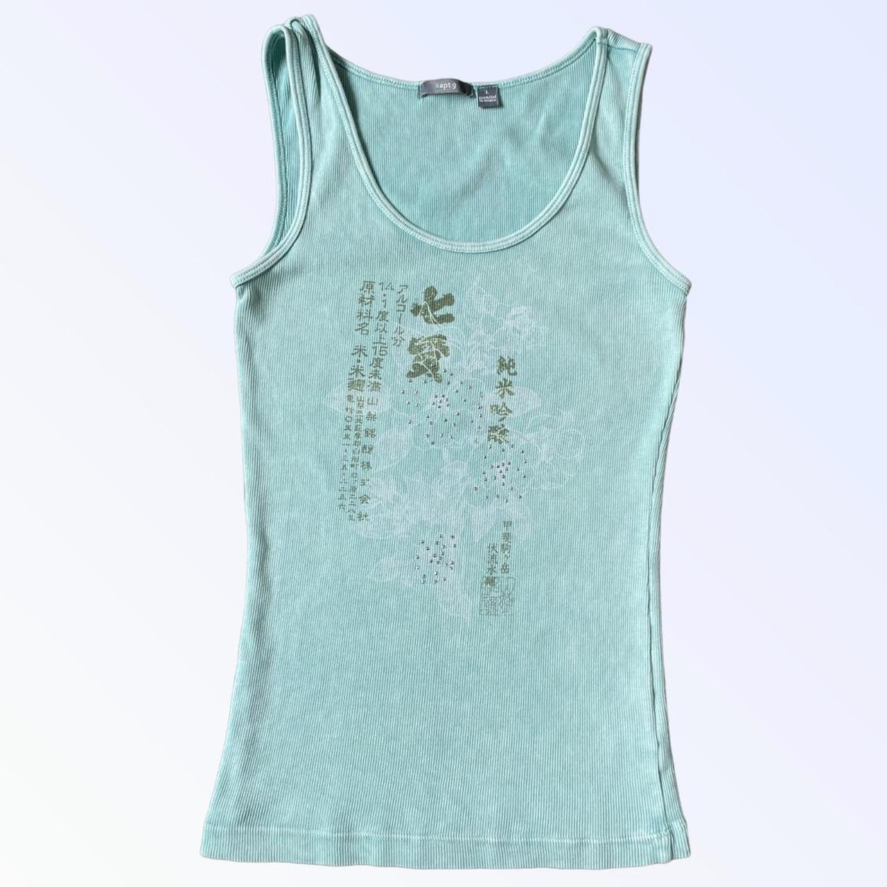 Japanese floral tank top 👑 ABOUT THE ITEM Japanese... - Depop