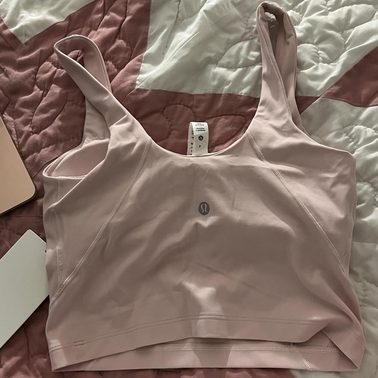 flush pink align tank in size 4 - Depop