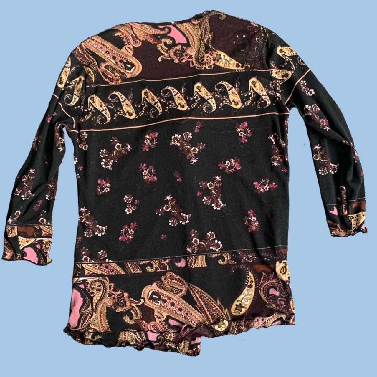 super cute early 2000s mesh top 🔱 layered so not see... - Depop