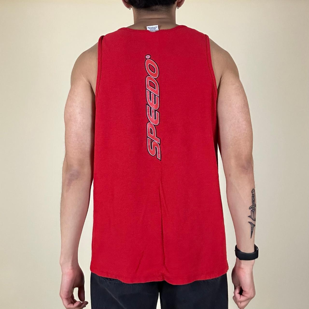 Vintage 1990's Speedo Tank-Top Length: 29in Pit to... - Depop