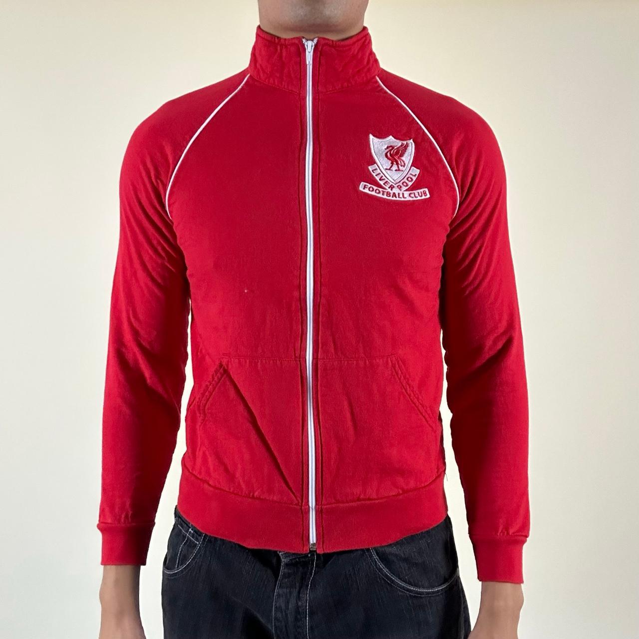 Vintage 2000s Liverpool LFC Zip up Track... - Depop