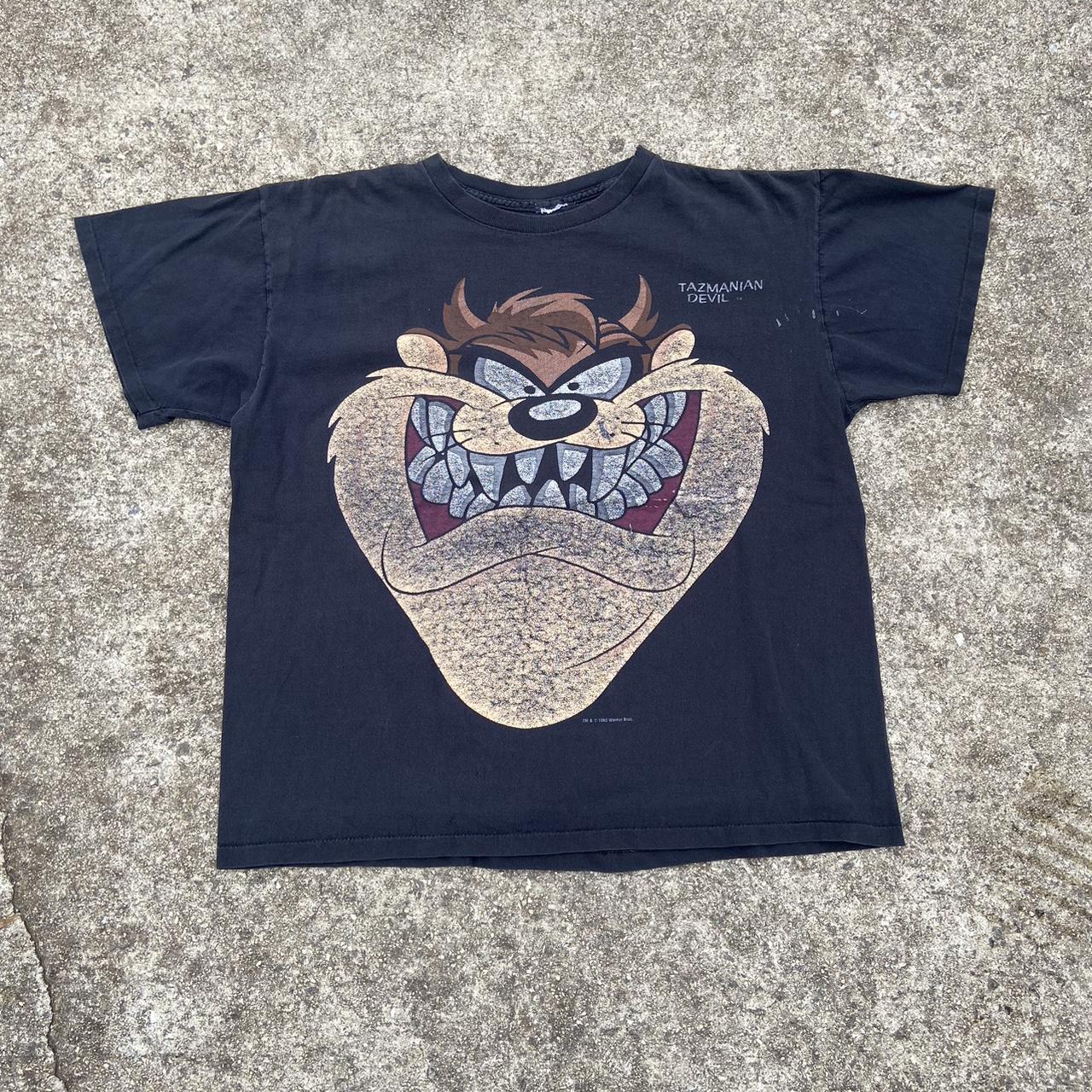 Vintage 1993 taz face tee! Super clean graphic !... - Depop