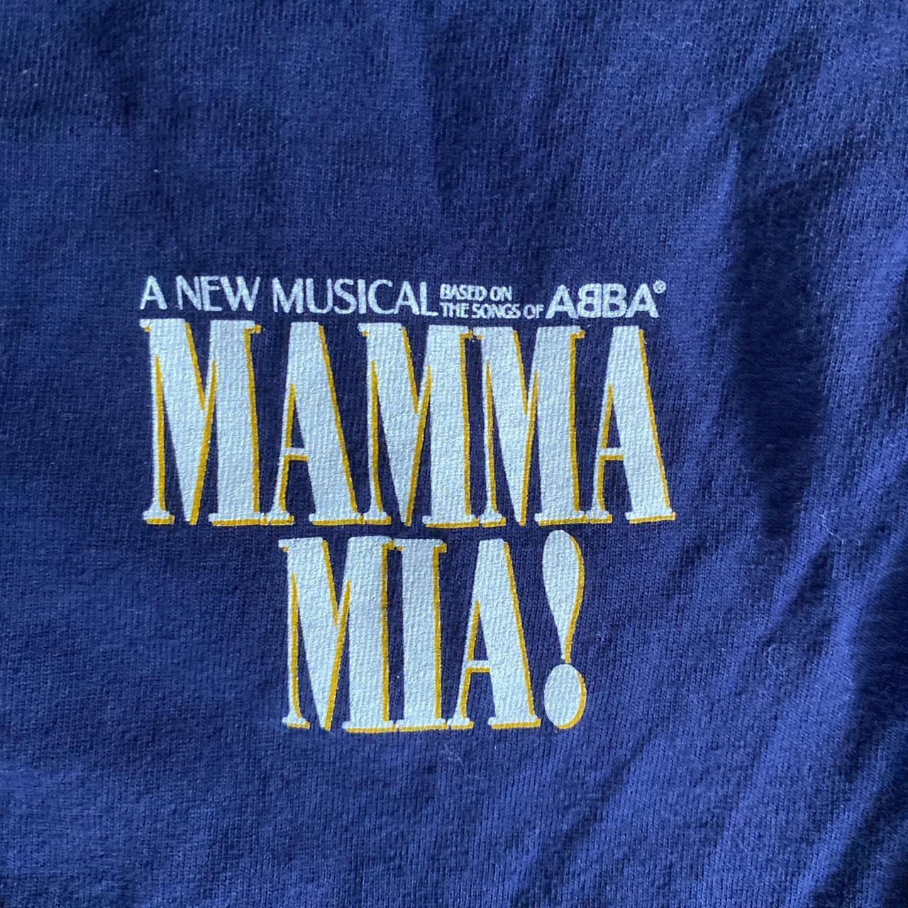 Mamma Mia The Musical Tshirt Size Large Navy... - Depop