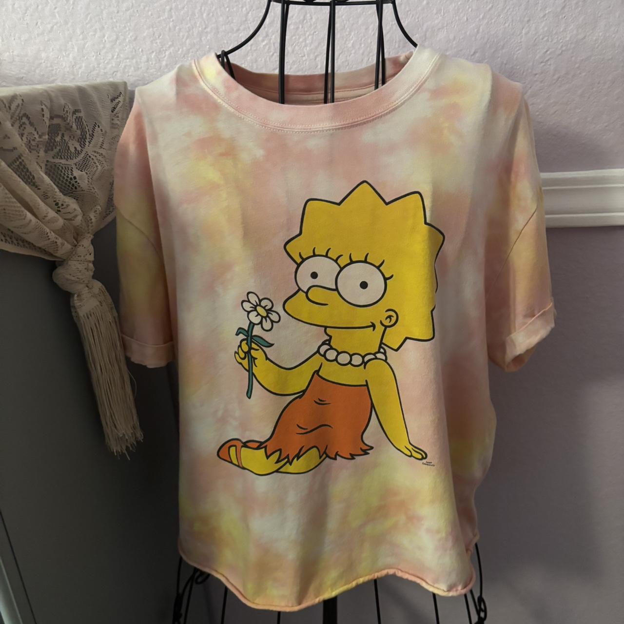 Tie dye Lisa Simpson crop top #LisaSimpson #simpsons... | Depop