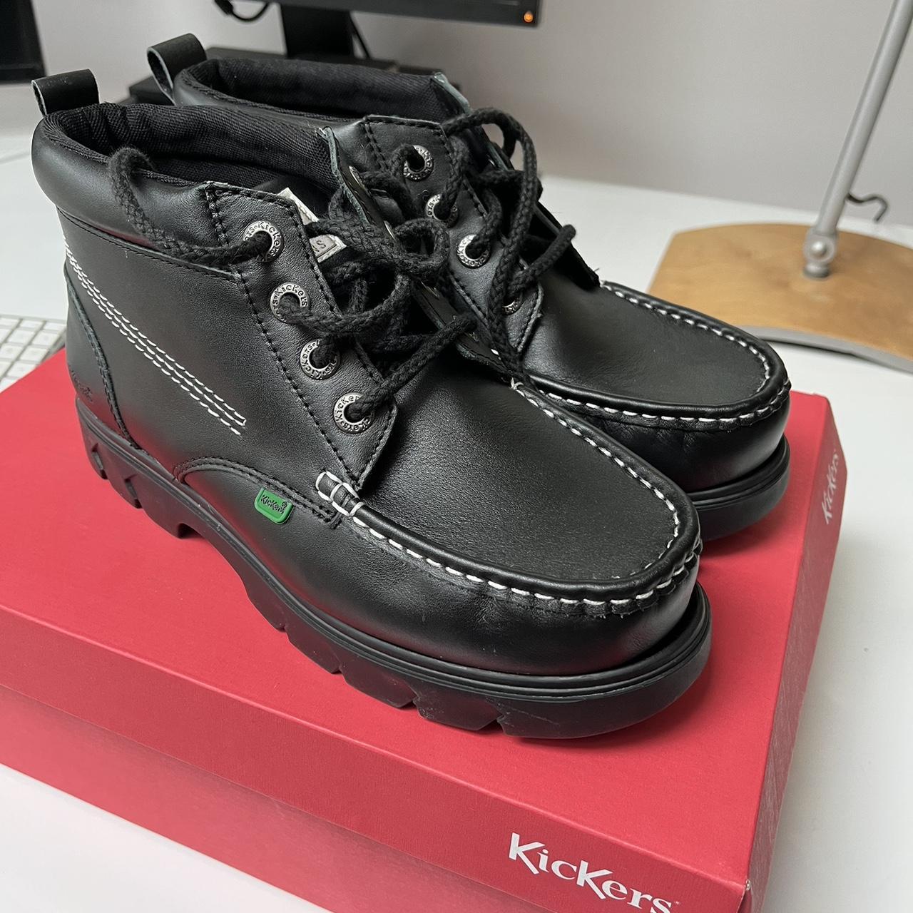 Kickers Women's Black Boots | Depop