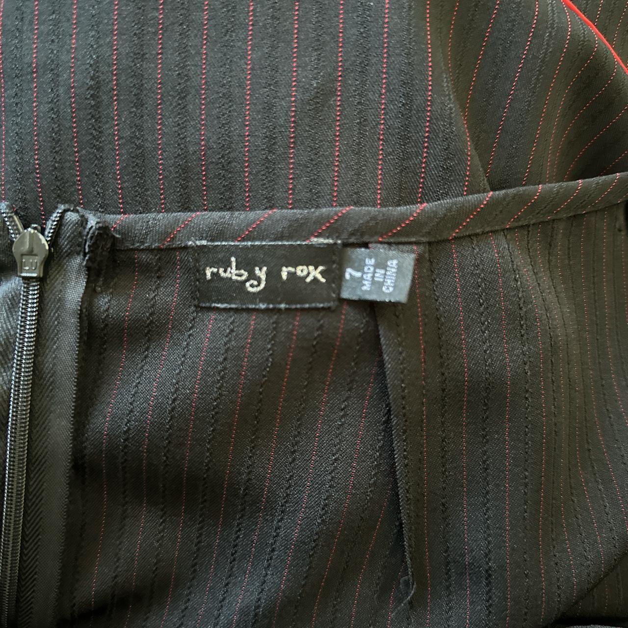 ruby rox black & red striped skirt, great for casual... - Depop