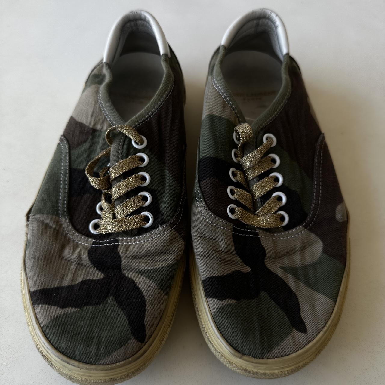 Saint Laurent Paris Surf Sound Sneakers Camo Size 39... - Depop