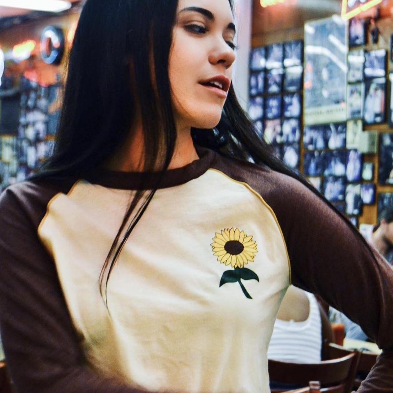 Camp Collection Women's Brown and White Shirt | Depop